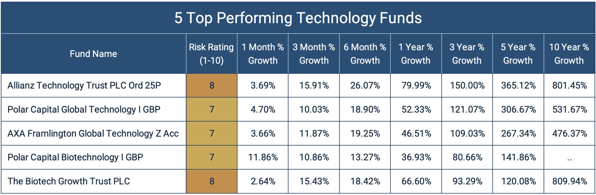 Will Technology Funds Continue To Thrive in 2021? The 5 Top Performing ...